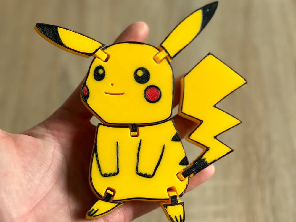 Pikachu - Flexible (articualated) Pokémon by 3Dcrabi MakerWorld ...
