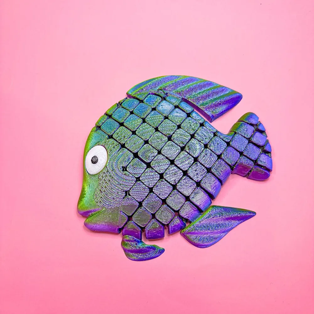 Flexi Articulated Fish by Puffy 3D MakerWorld: Download Free 3D Models