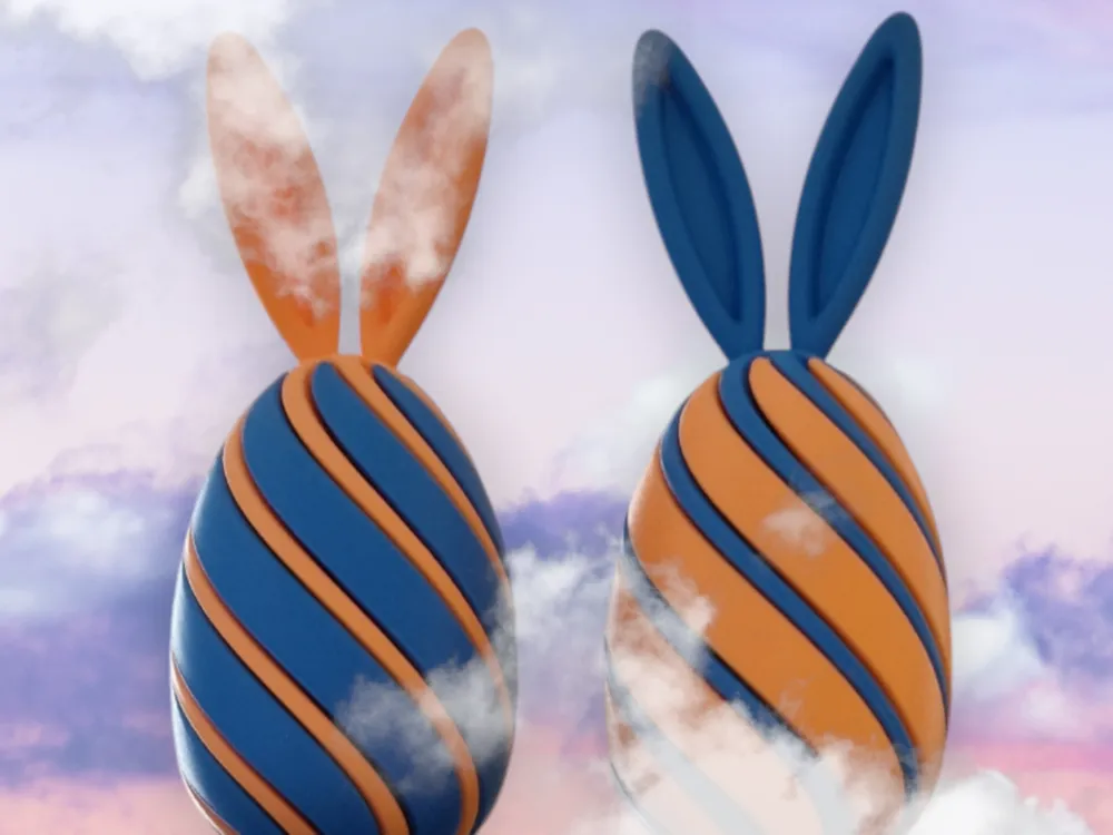 Easter Bunny Egg Helix Fidget - Free 3D Print Model - MakerWorld