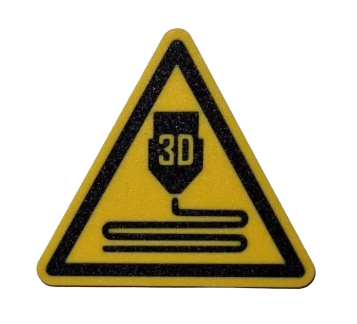 Warning 3D Printer Sign - Lab Style (No AMS) by JulesPrint3D - MakerWorld