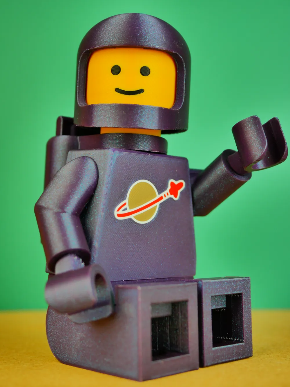 Classic 1970's Space Brick Figure 5x Scale by Panic & Confusion - MakerWorld