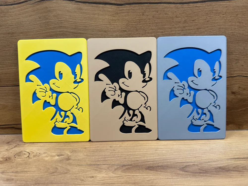 Sonic Card by mika MakerWorld: Download Free 3D Models