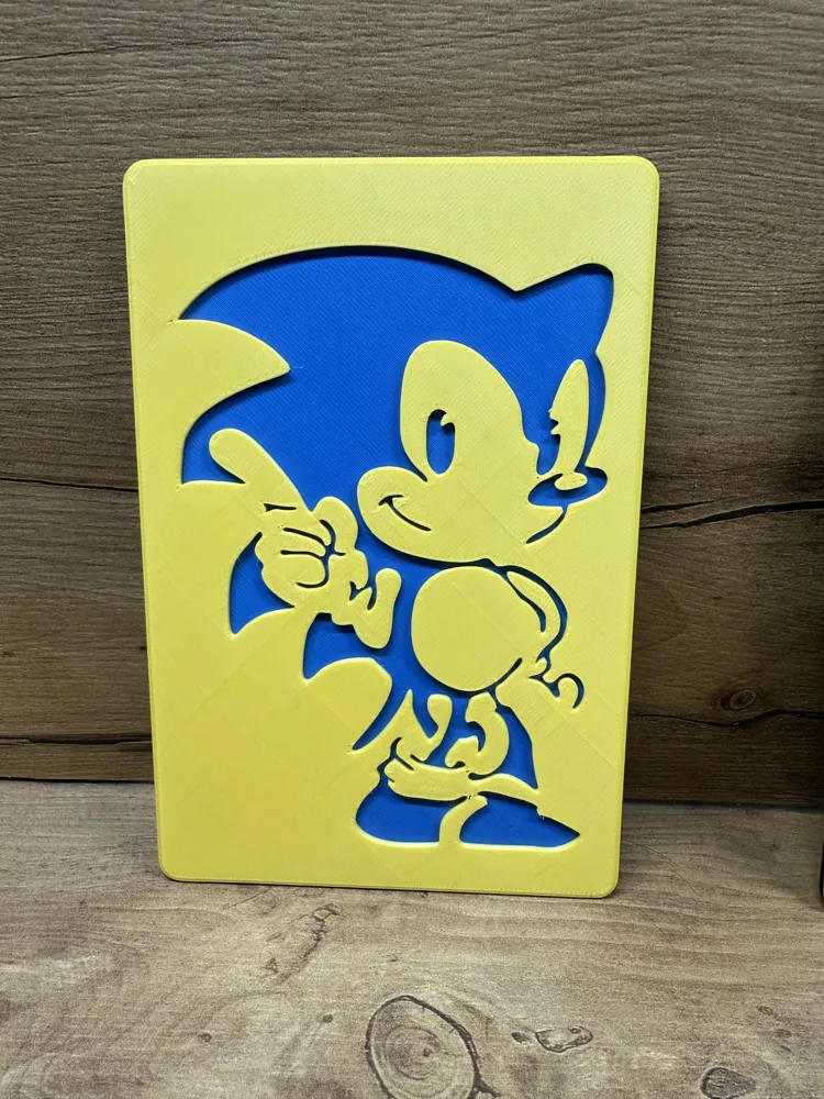 Sonic Card by mika MakerWorld: Download Free 3D Models