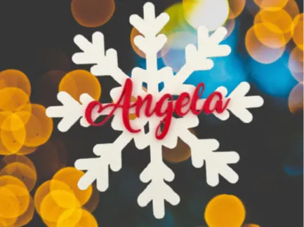 Customizable Snowflake Ornament with Your Name - Free 3D Print Model ...