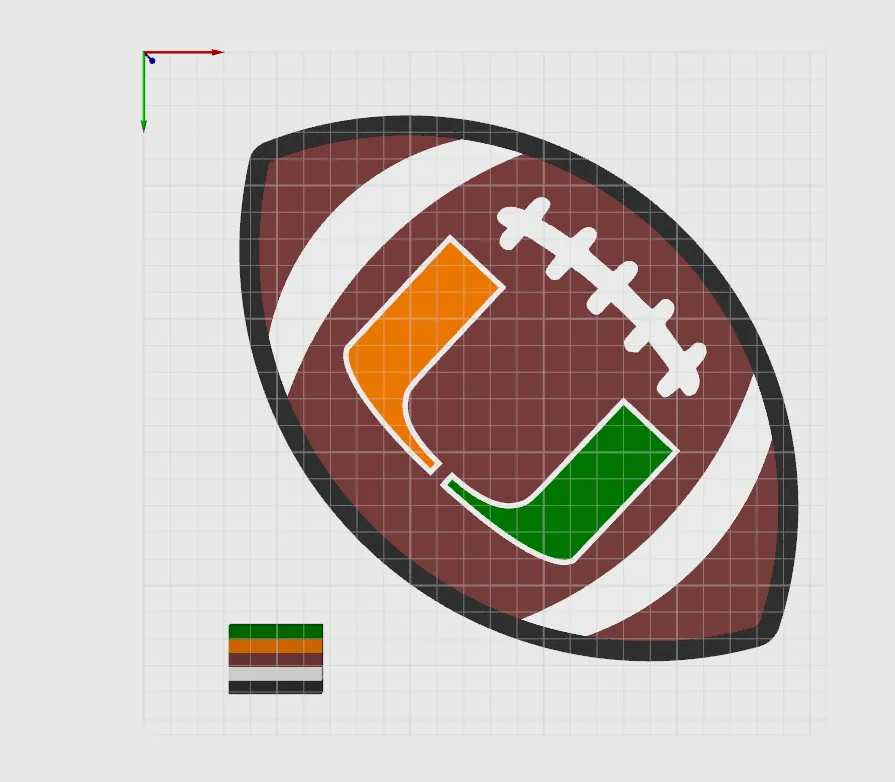 Miami Hurricanes Football LED Light Box by MayHem - MakerWorld
