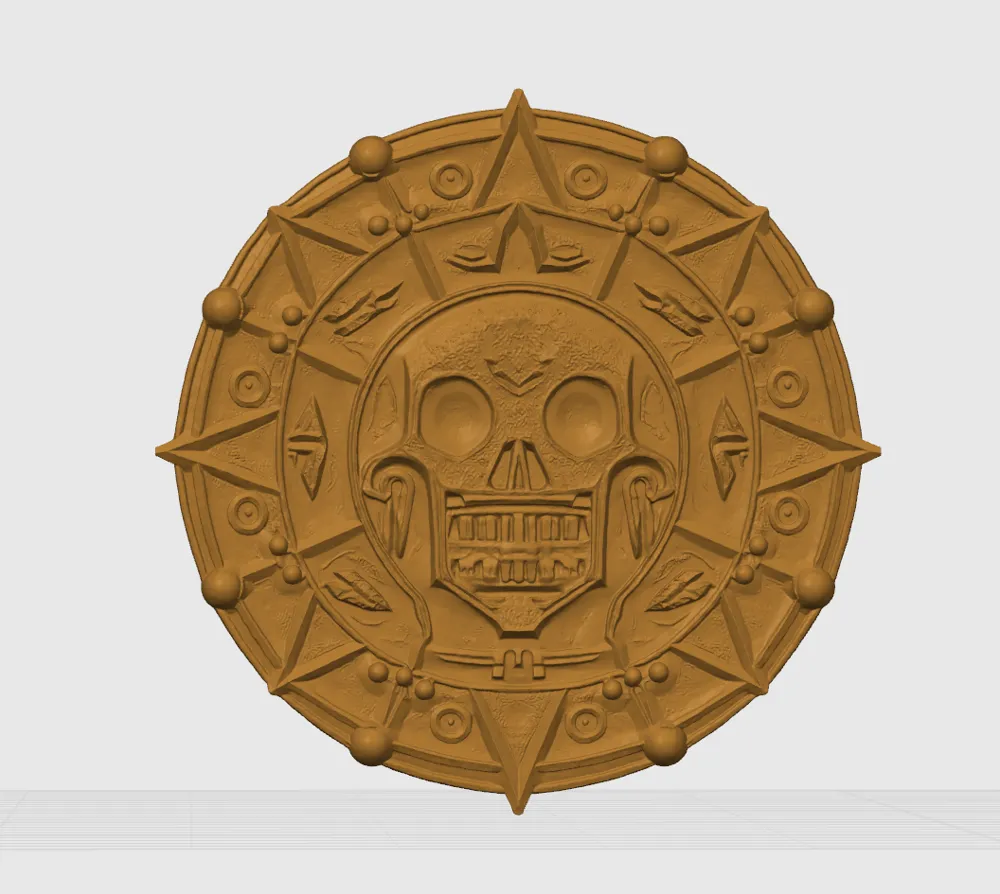 Moneda Maldita Azteca - Los Piratas Del Caribe - Modelo de impresión 3D ...