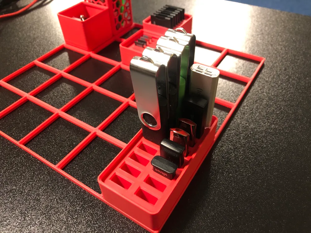 Gridfinity 1x2x3 USB A holder for 12 USB A devices by TheBaum - MakerWorld