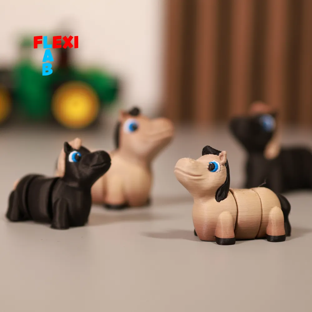 Flexi Horse - Movable Pony Articulated Animal - Free 3D Print Model ...