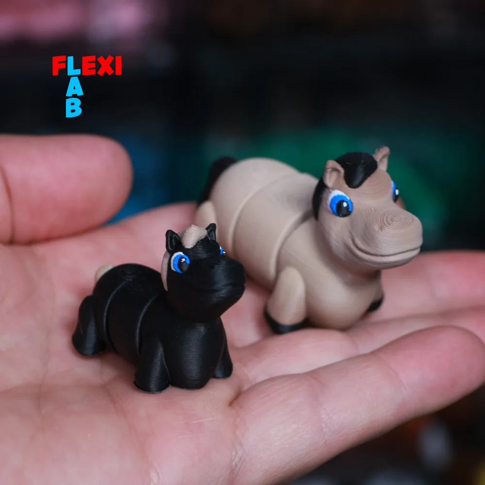 Flexi Horse - Movable Pony Articulated Animal - Free 3D Print Model ...