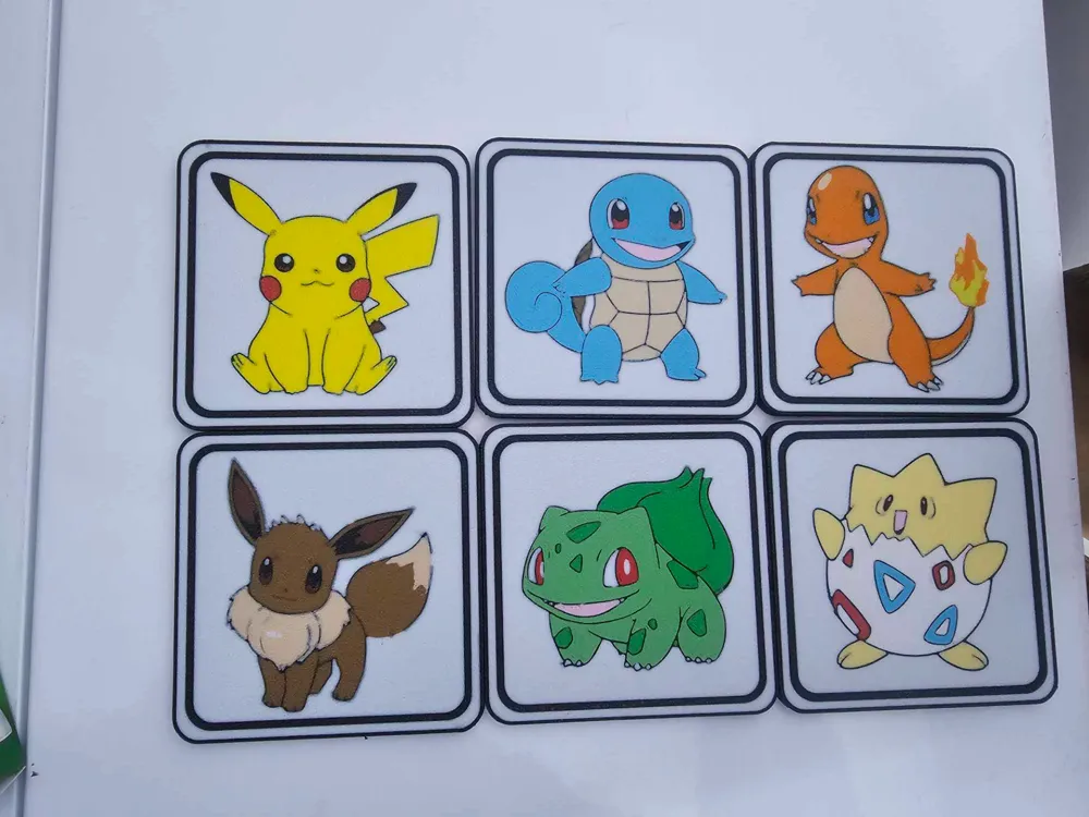 Pokemon Coaster Holder by J.Trognot MakerWorld: Download Free 3D Models