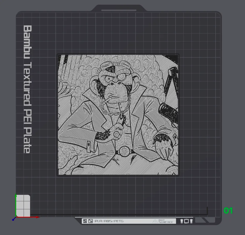 Monkey BitCoin King | HUEFORGE by Wall_Art_3D - MakerWorld