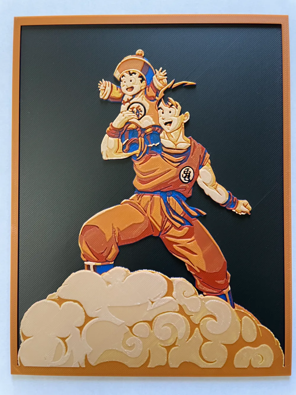 Goku_Gohan_DragonBallZ_6Color150x194mm-Hueforge by Lisandro G. - MakerWorld