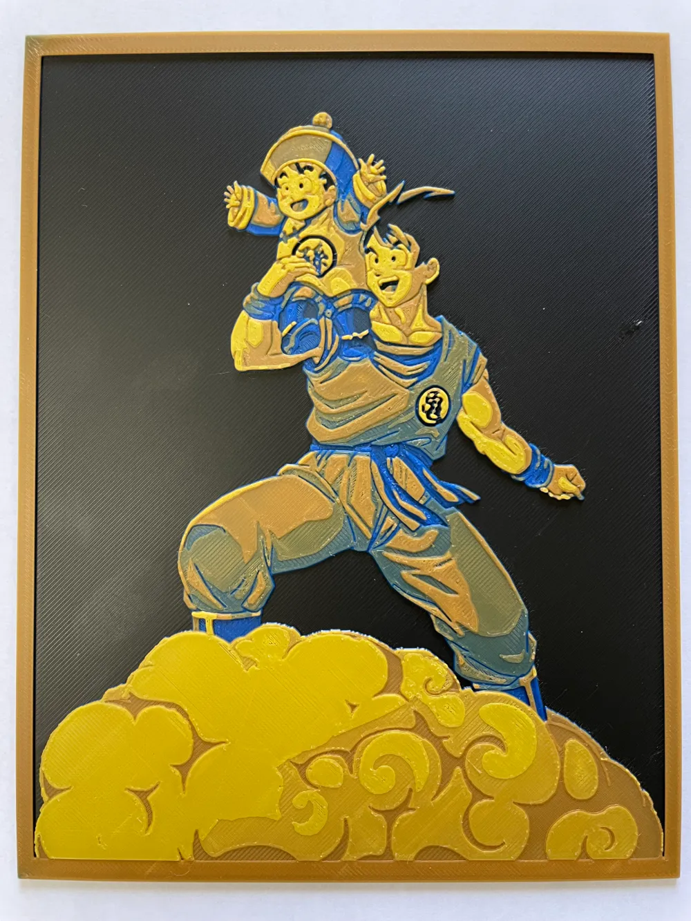 Goku_Gohan_DragonBallZ_6Color150x194mm-Hueforge by Lisandro G. - MakerWorld
