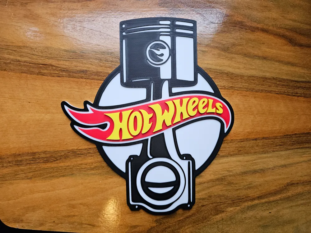 Hot Wheels 3D Sign by Fast3D MakerWorld: Download Free 3D Models