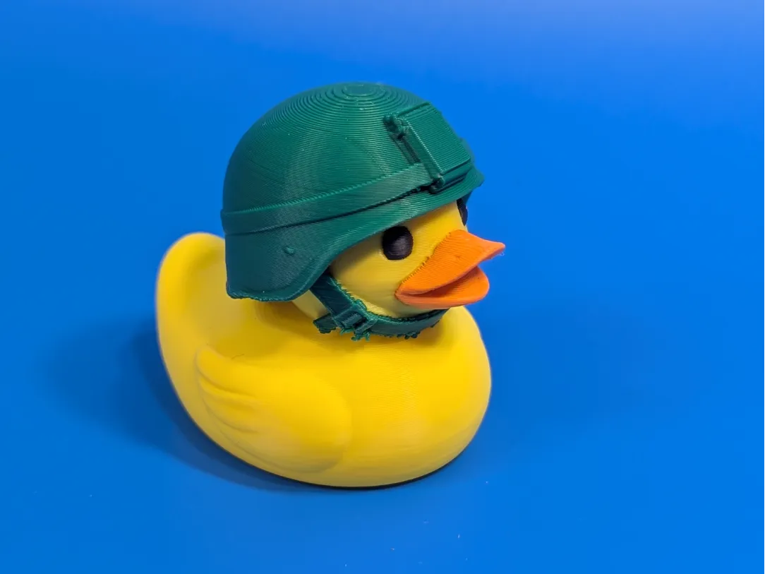 Army Helmet Rubber Duck - Free 3D Print Model - MakerWorld