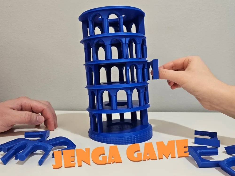Leaning Tower of Pisa JENGA GAME by VictorS3D MakerWorld: Download Free ...
