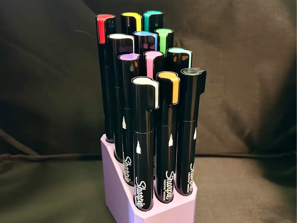 Sharpie Creative Marker Caddy - Holds Set Of 12 by BATTCAVE - MakerWorld