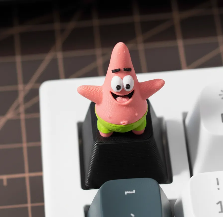 Patrick Star Keycap – SpongeBob by MonsieurPierre MakerWorld: Download Free 3D Models