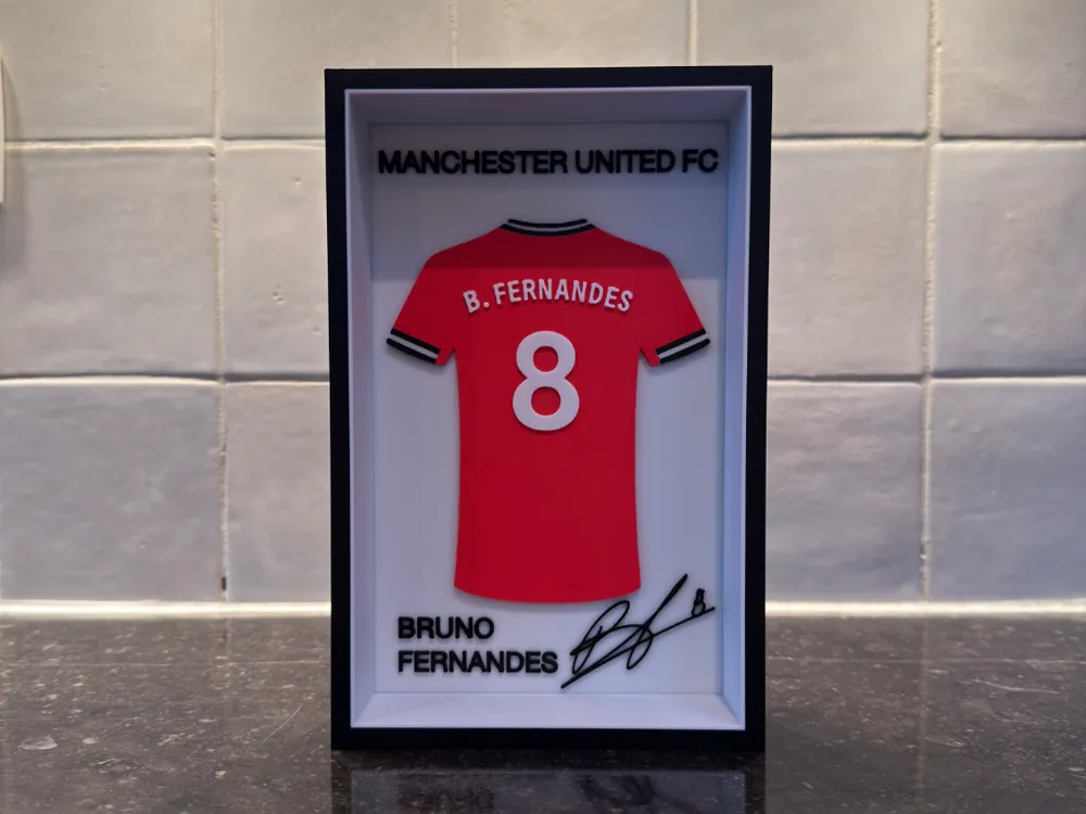 Bruno Fernandez - Manchester United - Jersey Frame - Free 3D Print ...