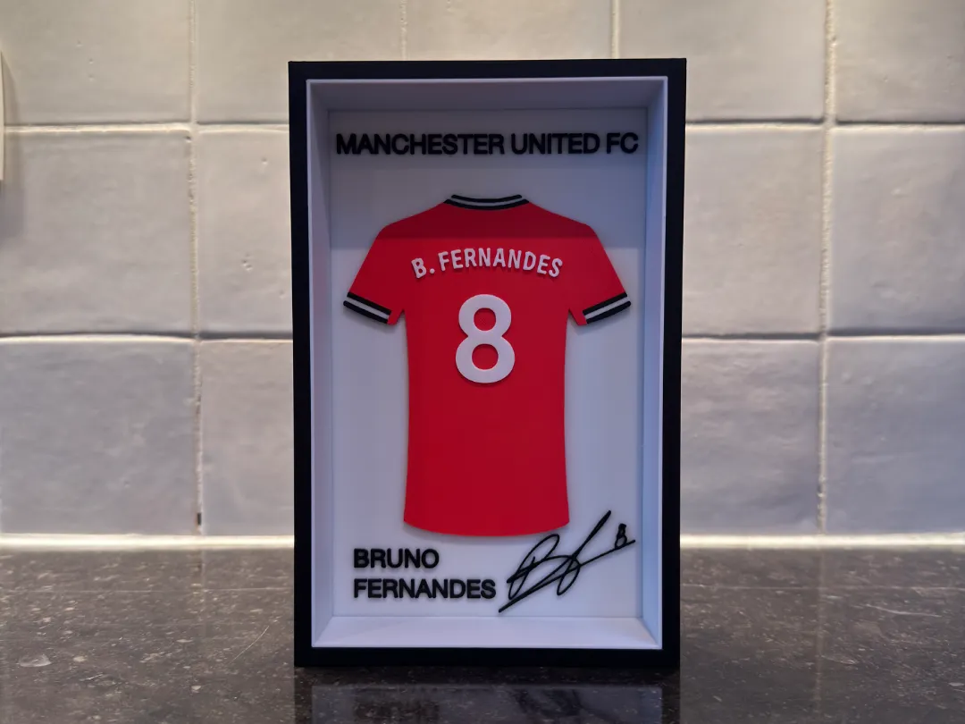 Bruno Fernandez - Manchester United - Jersey Frame - Free 3D Print ...