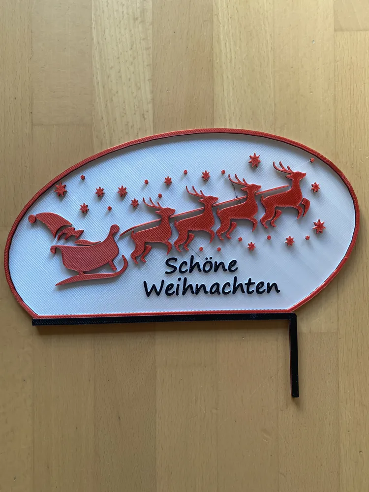 Merry Christmas Door Decoration by eric.willms MakerWorld: Download Free 3D Models