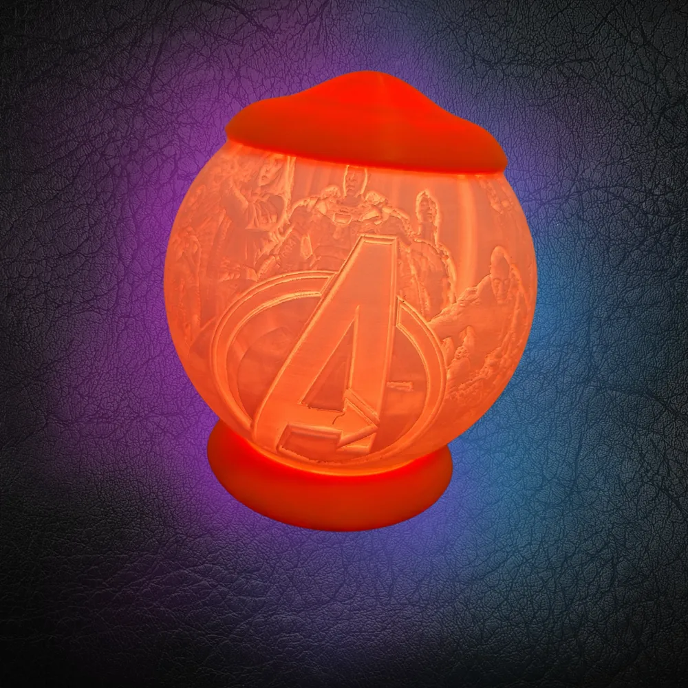 Marvel Avengers Lampe |Lithophane|LampeKit001 by 3D Wusel Welt ...