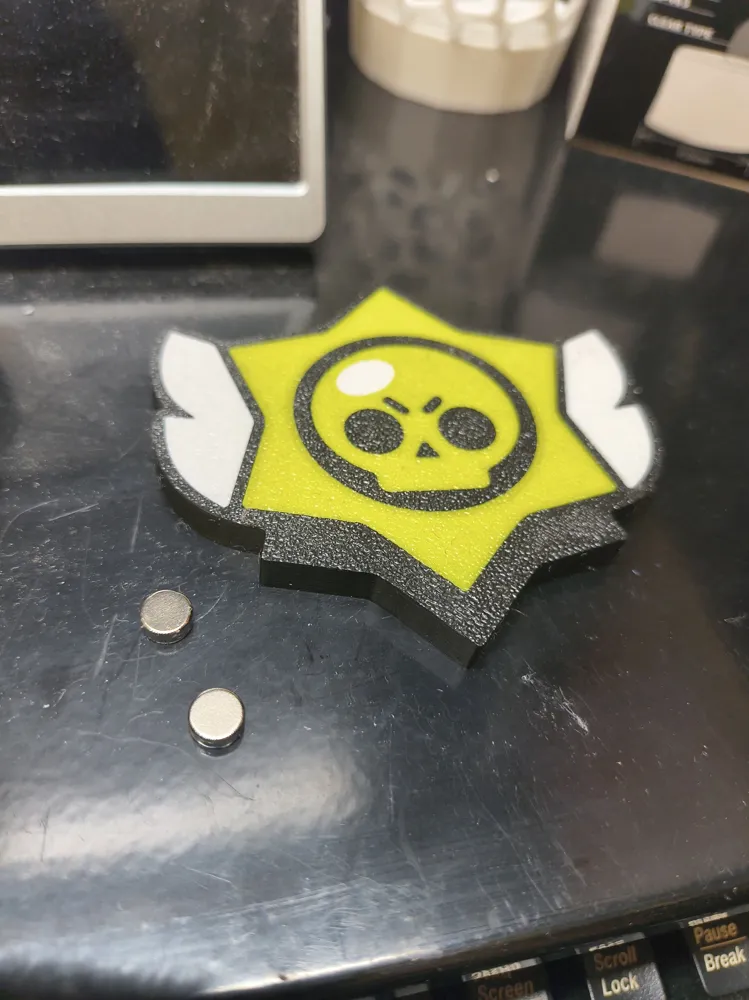 Brawl Stars Logo Magnet - Free 3D Print Model - MakerWorld