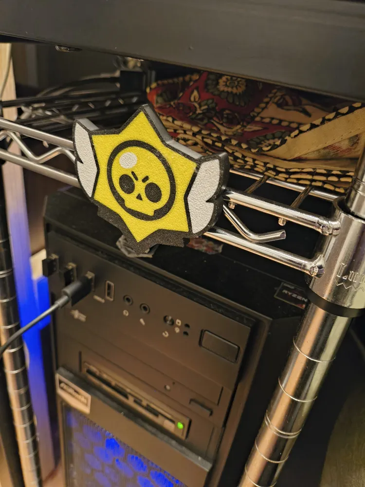 Brawl Stars Logo Magnet - Free 3D Print Model - MakerWorld