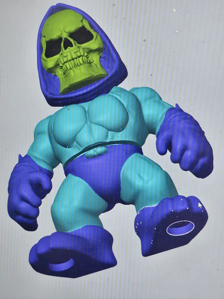 Skeletor micro hero articulating flexi MOTU by MadMonkey3D MakerWorld ...