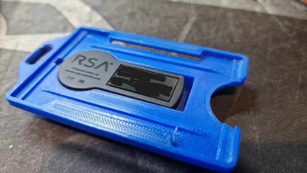 RSA ID Badge Holder by Distant B MakerWorld: Download Free 3D Models