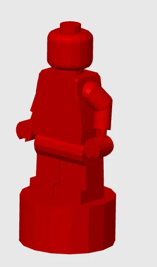Lego compatible - mini Lego minifigure/statue/trophy by Scott-3d ...