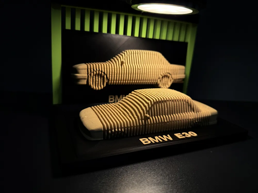 BMW M3 E30 - Vertically Layered Car model! - Free 3D Print Model ...
