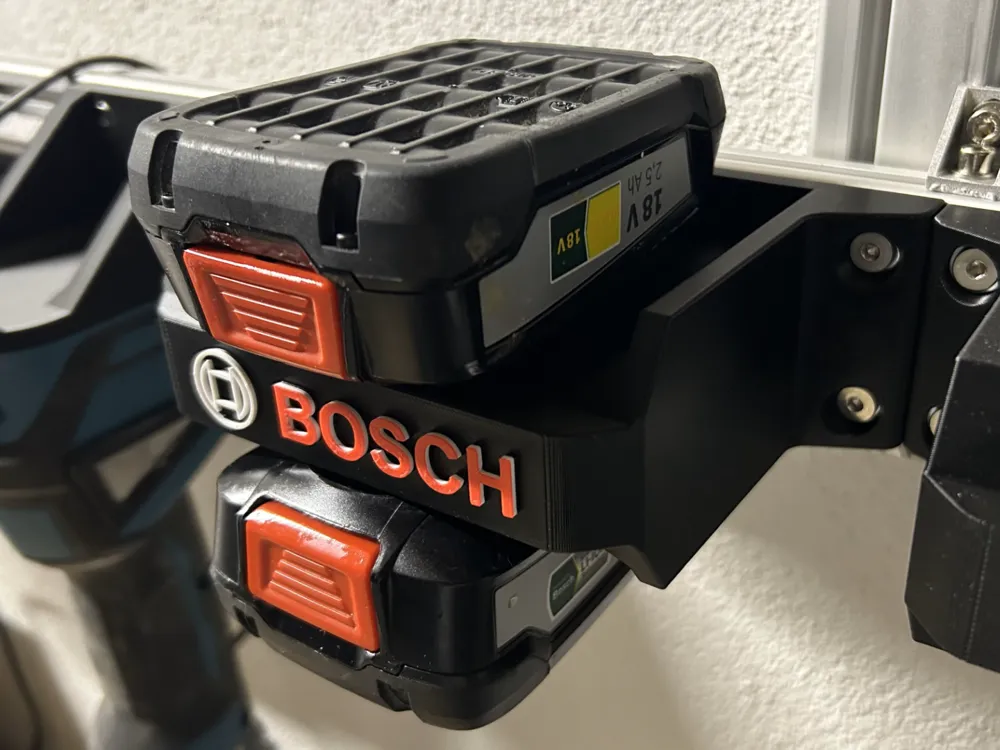 Bosch 18 V POWER FOR ALL Duo Battery Wall Mount by schelle80 MakerWorld: Download Free 3D Models