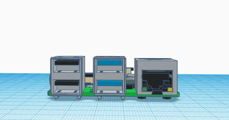 Raspberry Pi 4 1-1 scale replication by MoriYoshi - MakerWorld