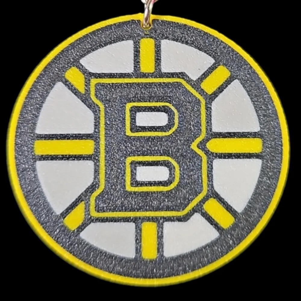 Boston Bruins Keychain by 3DKP - MakerWorld