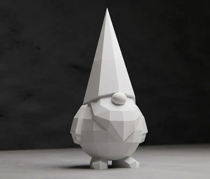 The Poly-Gnome: Tiny, Cute & Geometric - Free 3D Print Model - MakerWorld