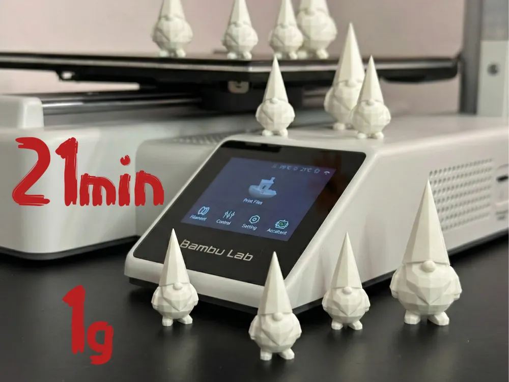 The Poly-Gnome: Tiny, Cute & Geometric - Free 3D Print Model - MakerWorld