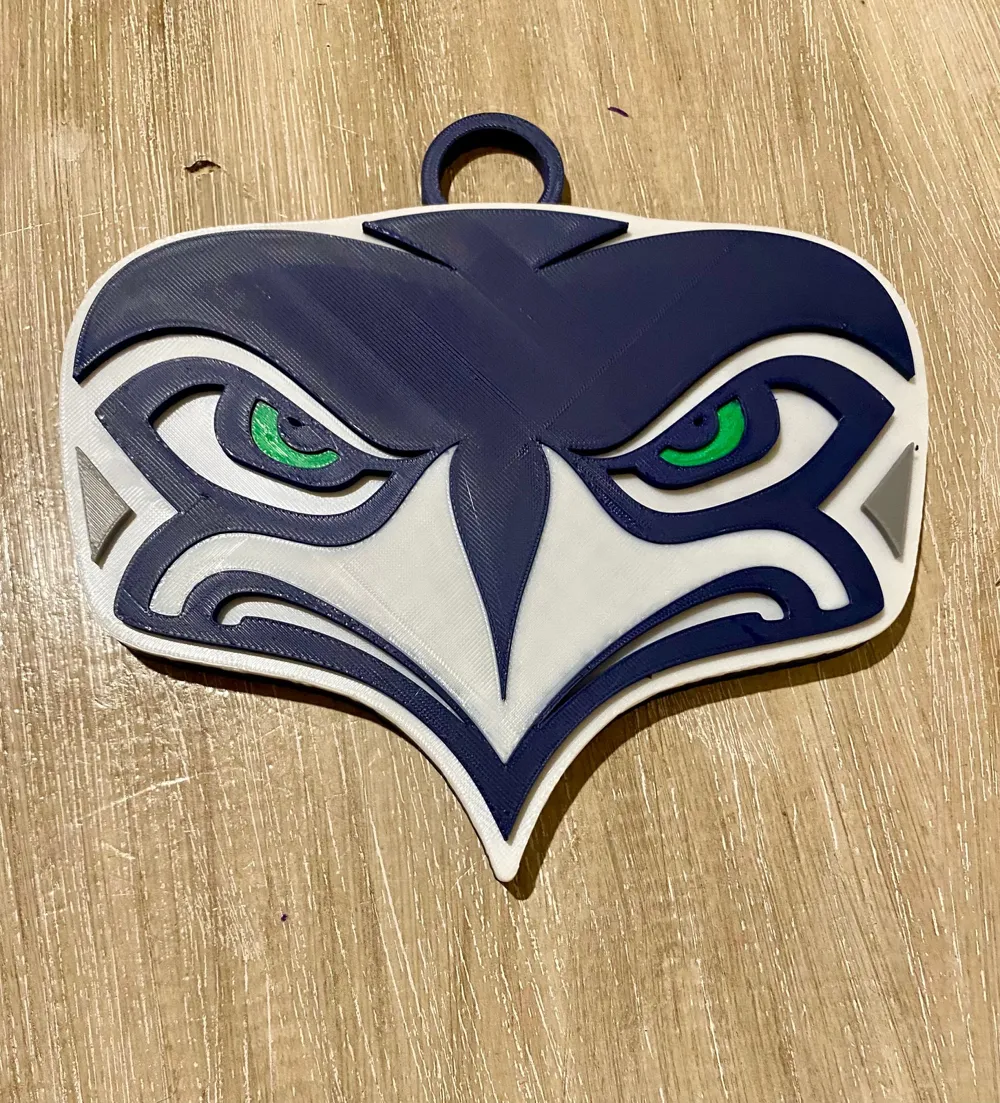 Seattle SeaHawks Hype Chain Pendant - Free 3D Print Model - MakerWorld