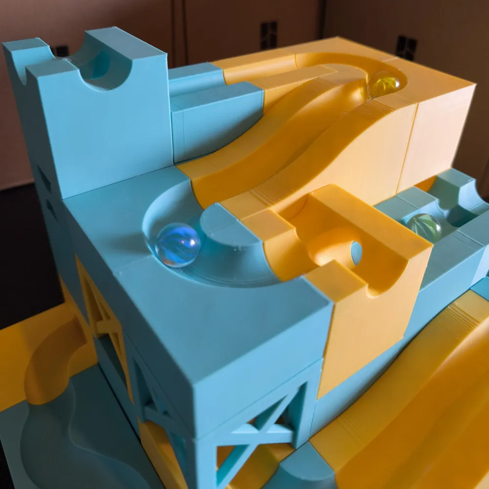 Modular Magnetic Marble Run Set 1: Standard Blocks - Free 3D Print ...
