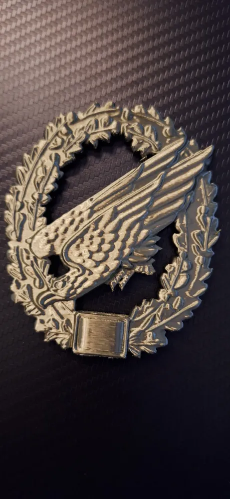 Paratrooper Beret Badge Without German Flag - Free 3D Print Model ...