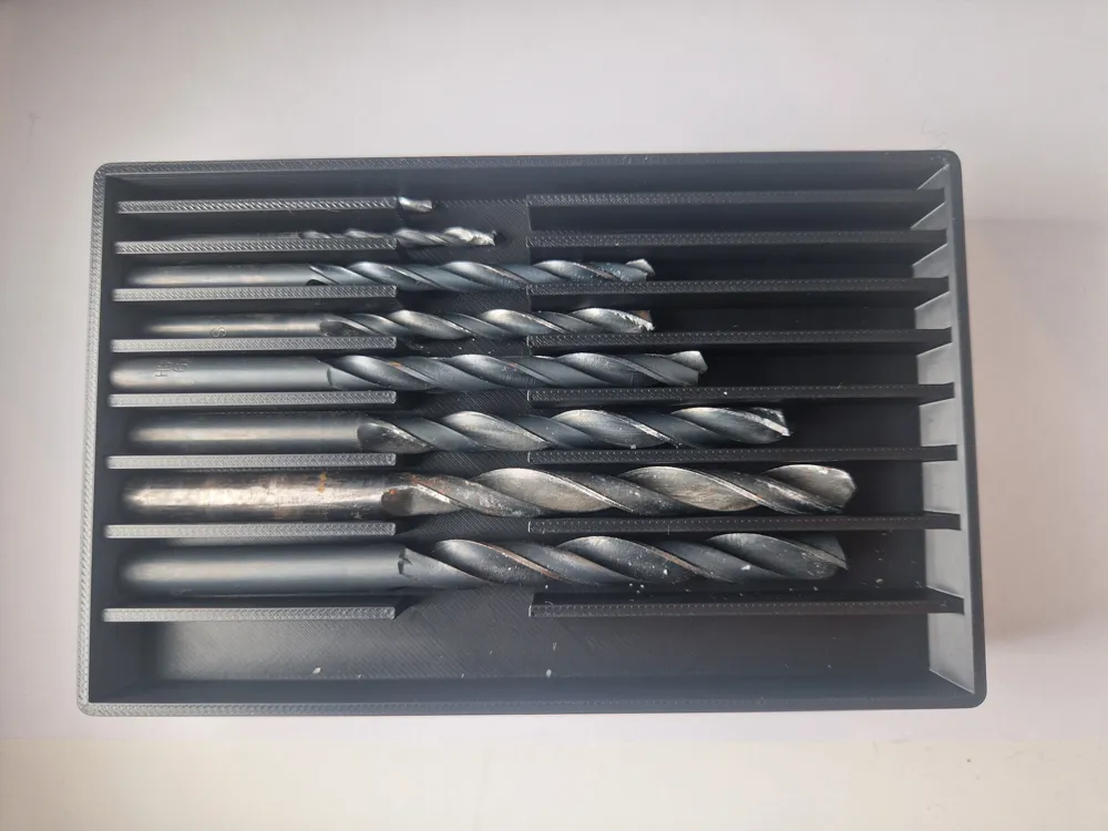 Stackable drill bit box with lid by JoeStahl - MakerWorld
