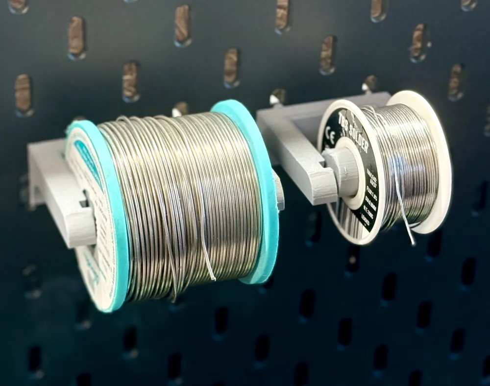 Skadis Solder Wire Spool Holder by BrainJar MakerWorld: Download Free ...