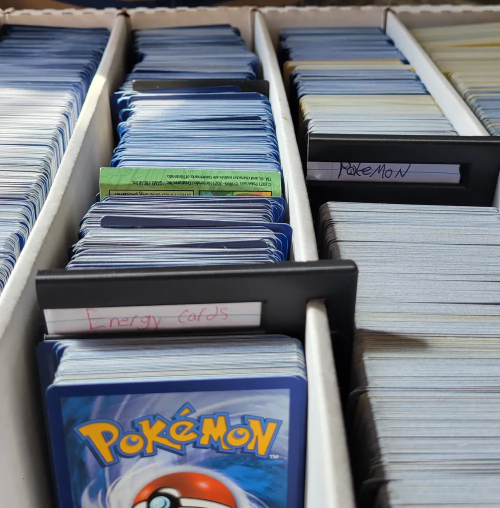 Card Divider With Space For Custom Labels - Free 3D Print Model ...