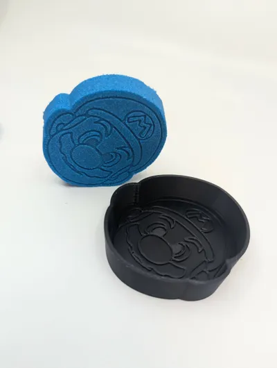 Mario-Inspired Character Bath Bomb Mold Set - Free 3D Print Model ...