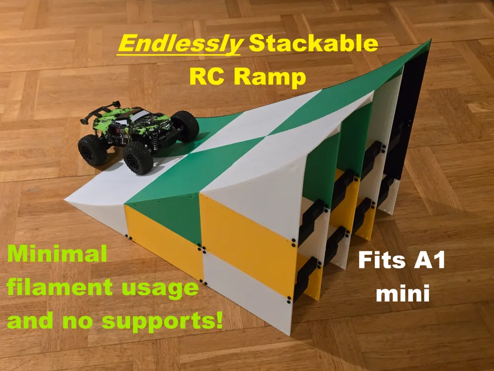 ENDLESSLY Stackable RC Car Ramp (fits A1 mini) - Free 3D Print Model ...