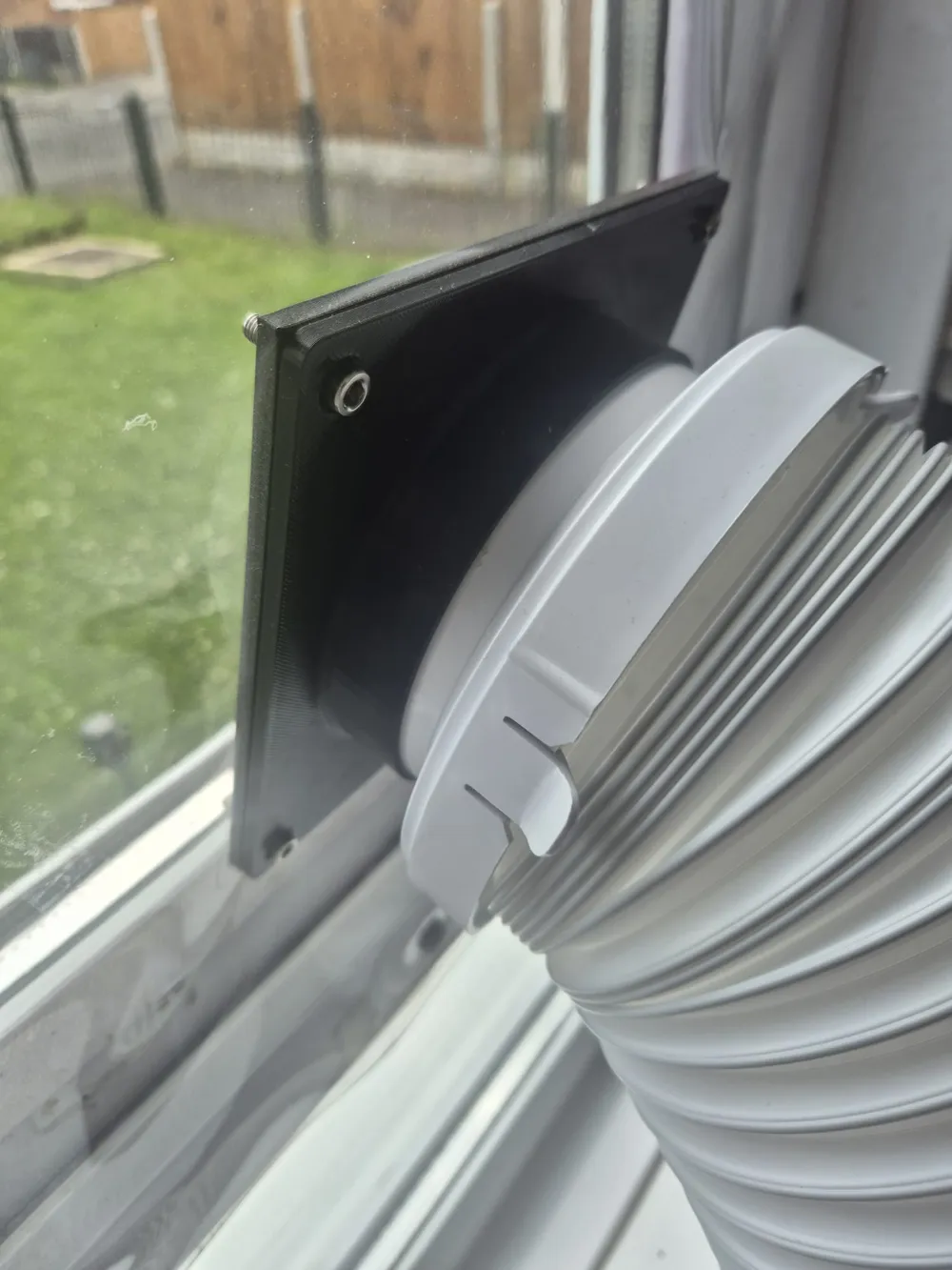 Window AC Adapter 150mm Hose - No thread required - Free 3D Print Model ...