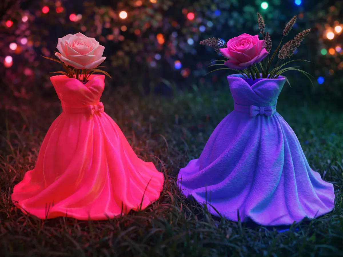 Glamour Gown Vase - Free 3D Print Model - MakerWorld