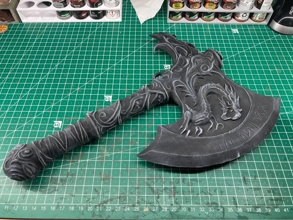Dragon Axe - Dragon Slayer - Cosplay Weapon Axe - Free 3D Print Model ...