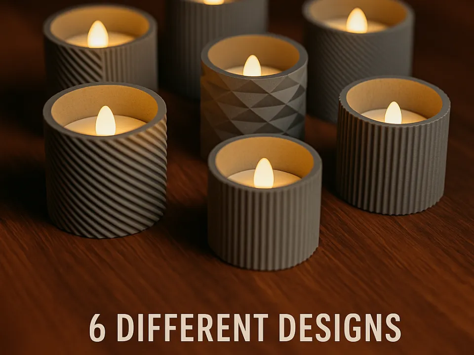 6 Tealight holder designs by MartinRimerS MakerWorld: Download Free 3D ...