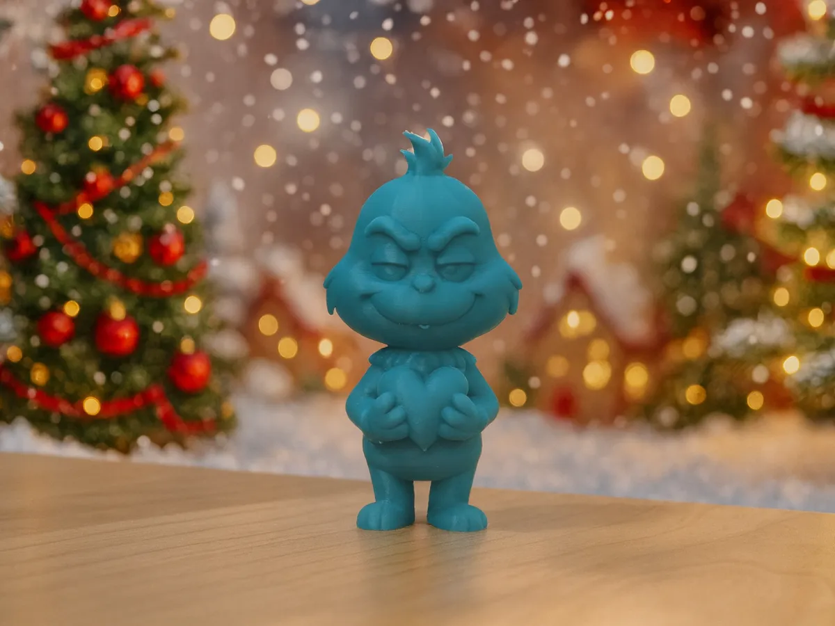 Baby Grinch con Corazón - Modelo de impresión 3D gratuito - MakerWorld